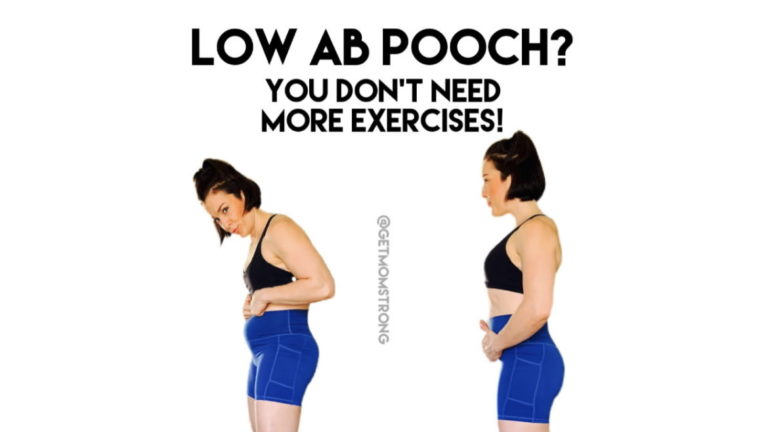 Lower Belly Pooch? Let's Learn to Breathe. | Get Mom Strong